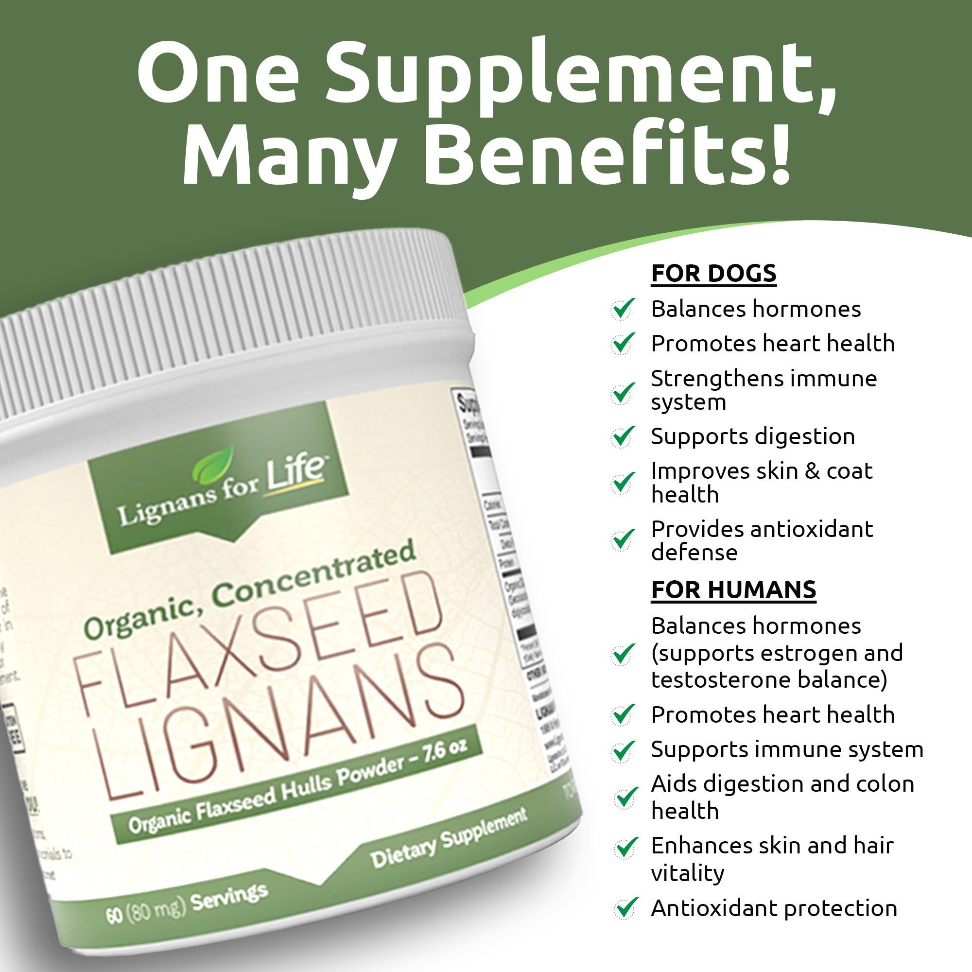 Buy Concentrated Flaxseed Hulls Powder For People or Dogs | Lignans For ...